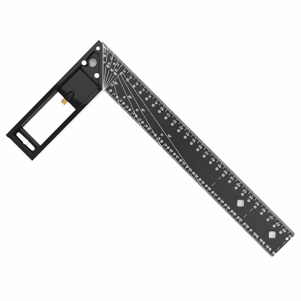 Плотницкий угольник, 12 дюймов/15.7 дюймов, L-образный инструмент для разметки и измерений, - 30cm