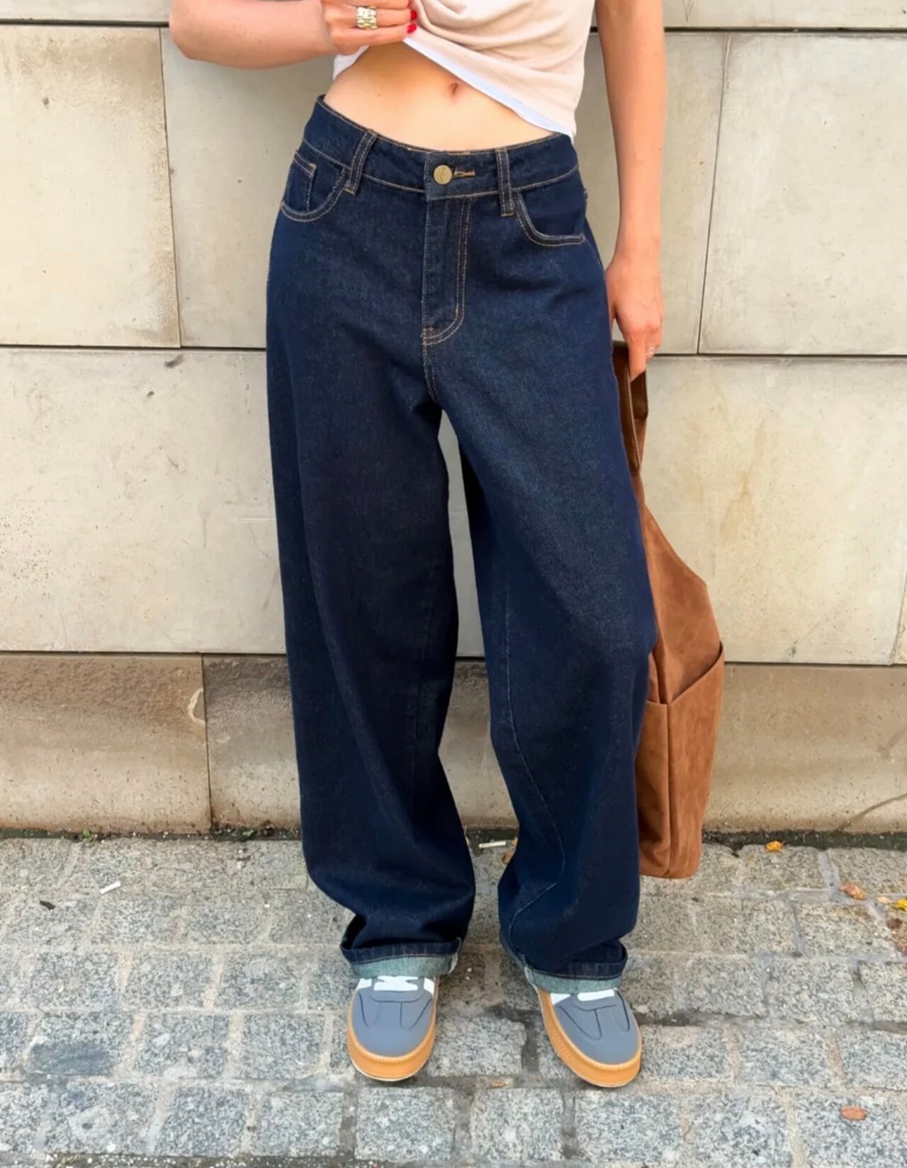 Джинсы багги 