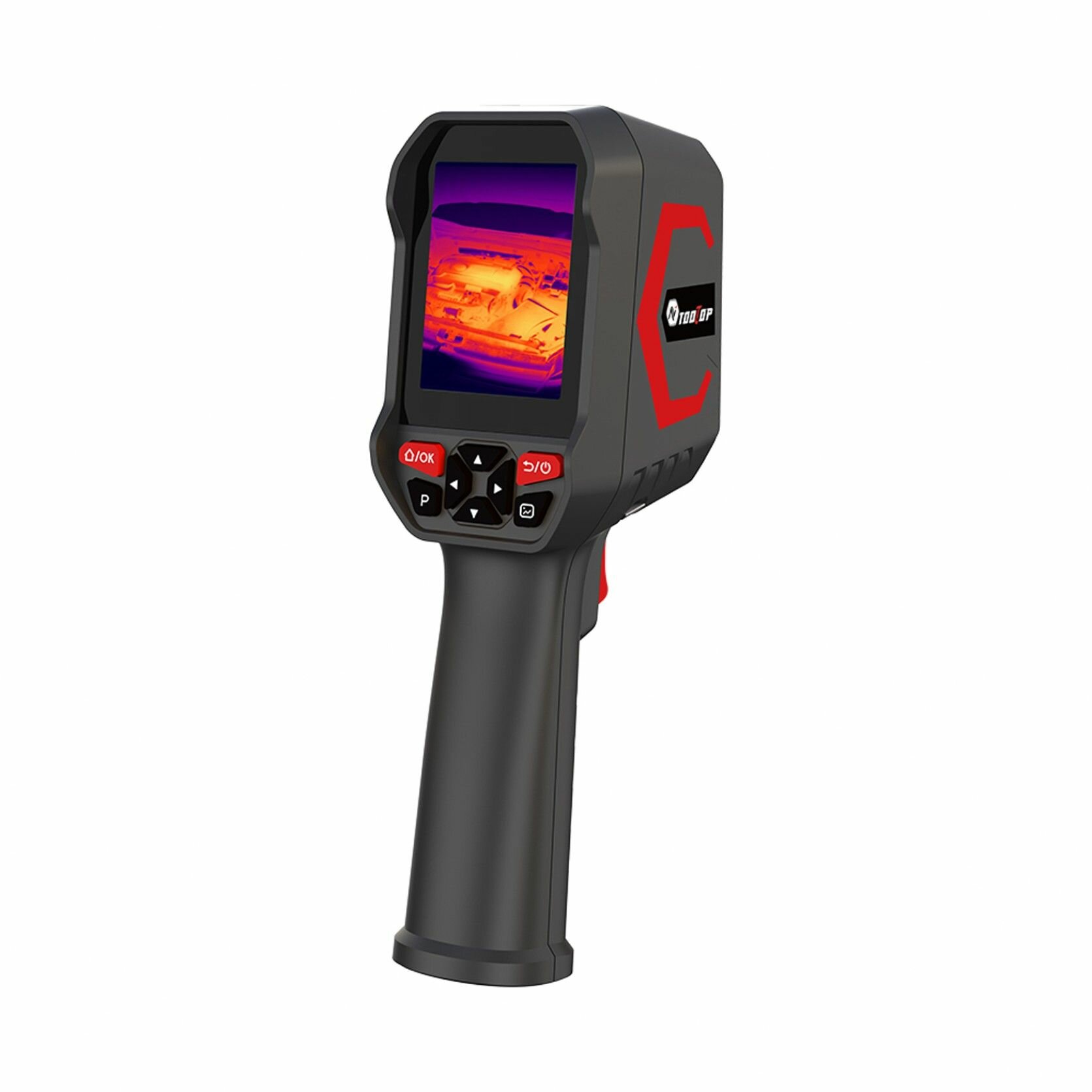 Тепловая камера с инфракрасным сенсором TOOLTOP ET693C 256 x 192, видимый свет 1080P, Супер ИК 512 x 384, для автомобильного и электротехнического обнаружения, 2.8 дюймовый экран, 8 14um, 12um, 25