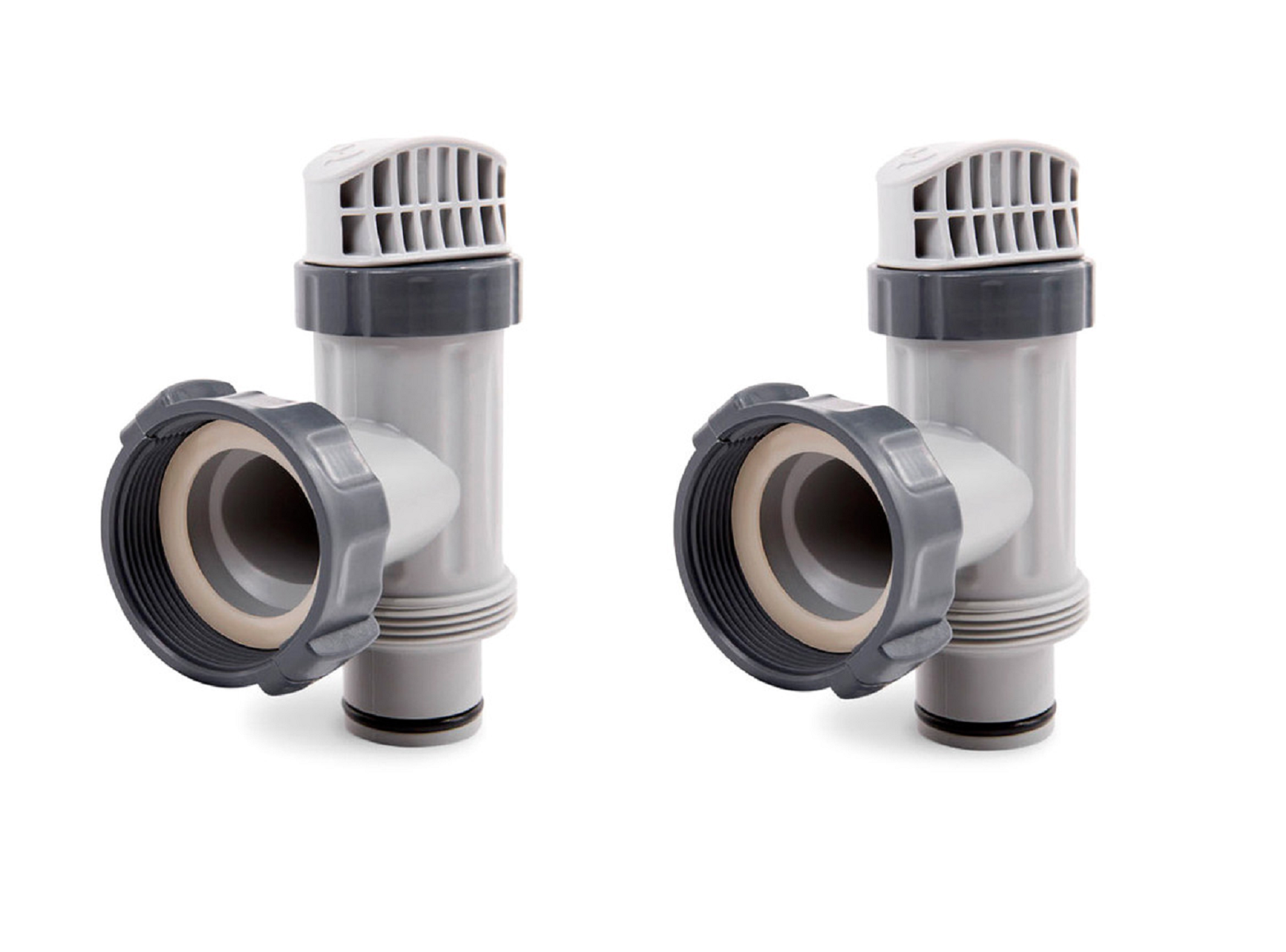 Плунжерный клапан 2 шт (25010) запорный кран для бассейна intex