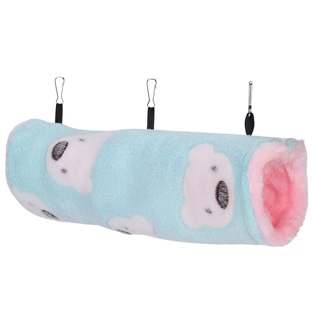 Туннель для маленьких домашних животных, хлопковое гнездо, плюшевый мягкий домик для хомяка (зеленый маленький медведь)