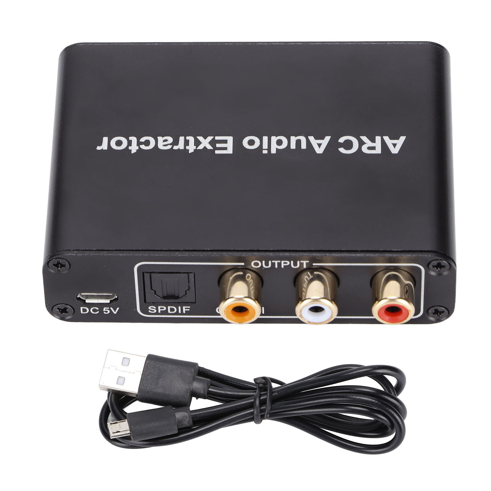 HDMI-аудиоэкстрактор с обратным каналом ARC, 3.5 мм, DAC, коаксиальный/SPDIF, L/R