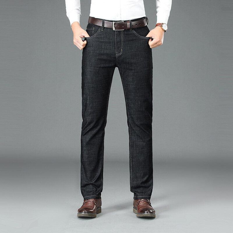 Мужские джинсы Чистый цвет / прямые B1, LI Mall талии_33