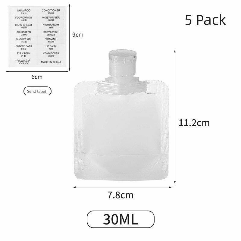 Многоразовые дорожные флаконы, портативные одноразовые флаконы для шампуня, лосьона, косметики, геля для душа,
