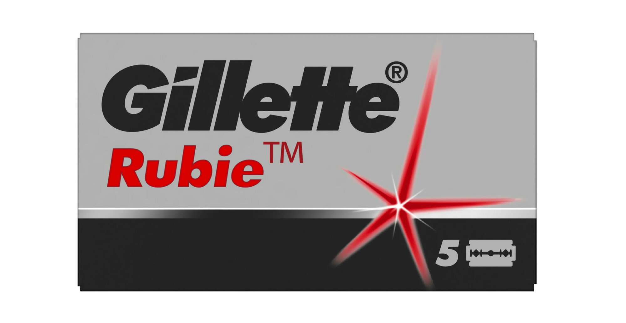 Лезвия сменные Gillette Rubie для безопасных бритв 5 шт