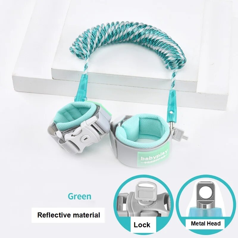 Детский поводок-поводок антипотерянный, Green, 2m