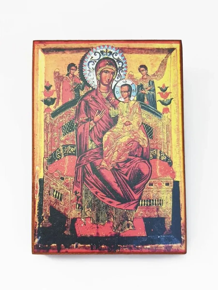 Икона "Иоанн Воин", табличка металлическая размер 20x30cm