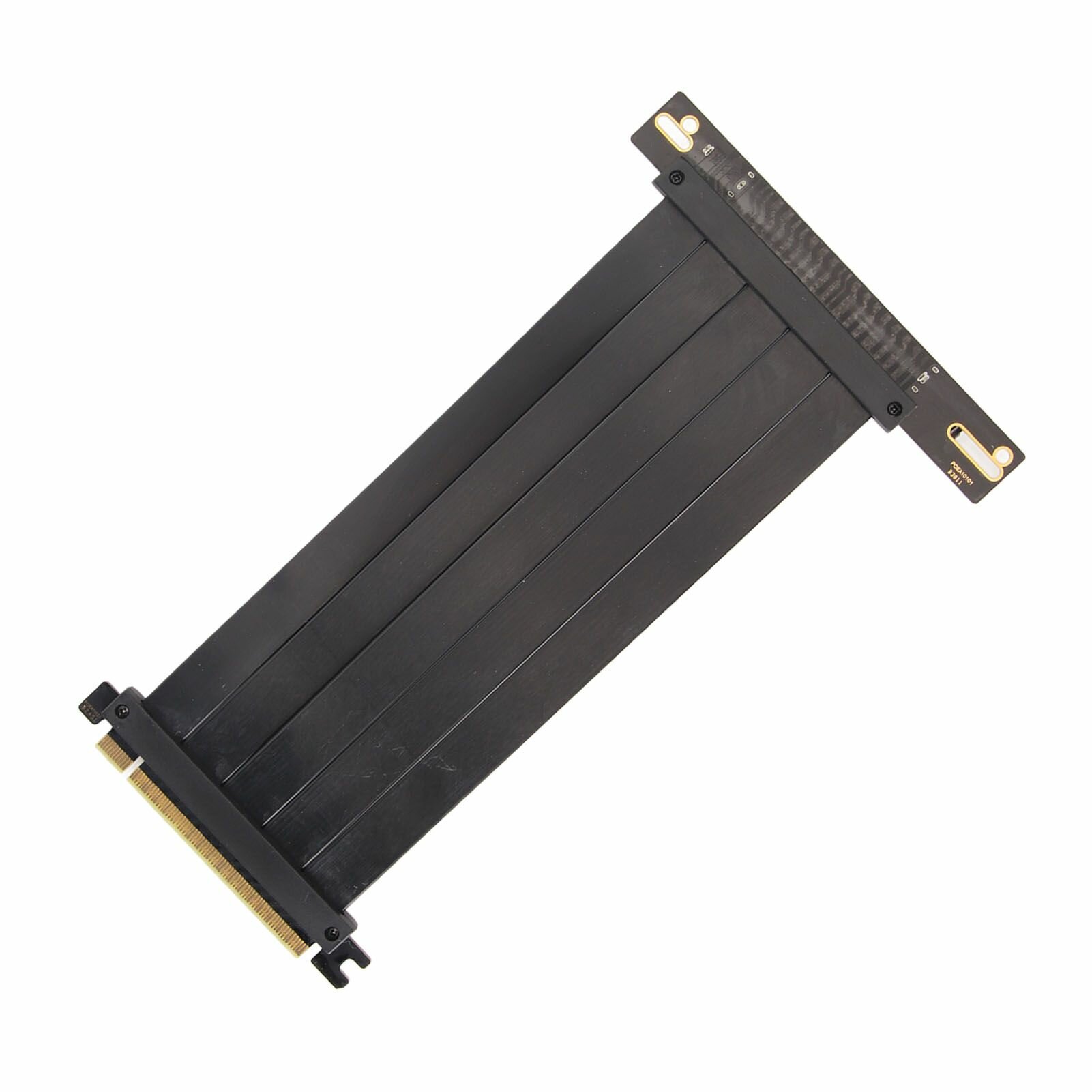 PCIE 4.0 X16 Riser Cable Высокоскоростной гибкий удлинительный порт для карты расширения 90 градусов Удлинительный кабель графического процессора для RTX 4090 Черный 20 см / 7,9 дюйма