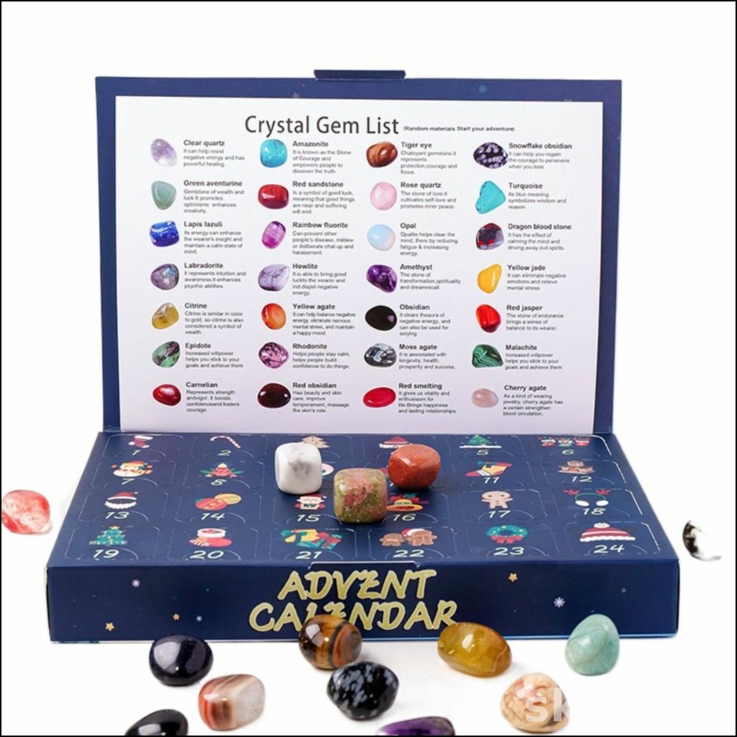 Эксклюзивный адвент календарь рождественский 24 предмета в слепом боксе