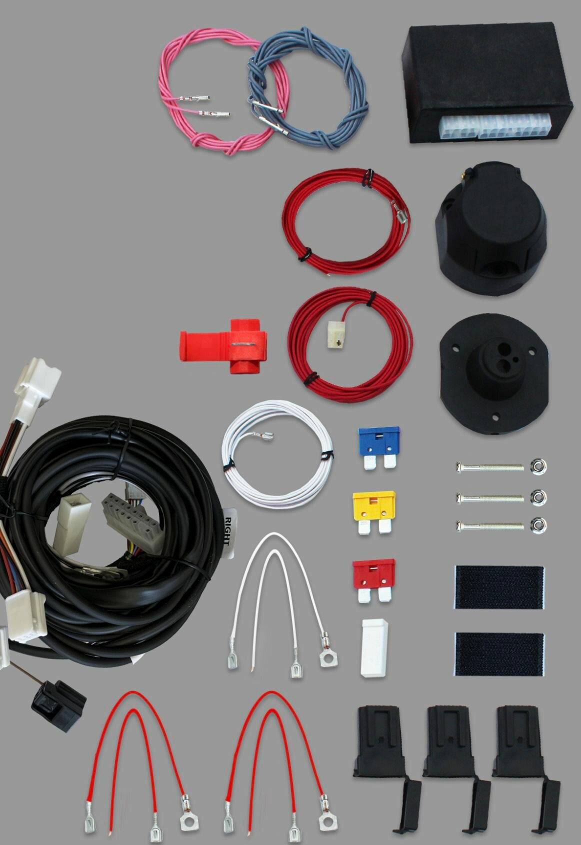 Комплект штатной электрики для фаркопа 13-pin Chery Tiggo 7 Pro 2019-2024, Chery Tiggo 7 Pro Max 2020- с блоком 7.2 (premium) - КонцептАвто KA SC 132 119 602