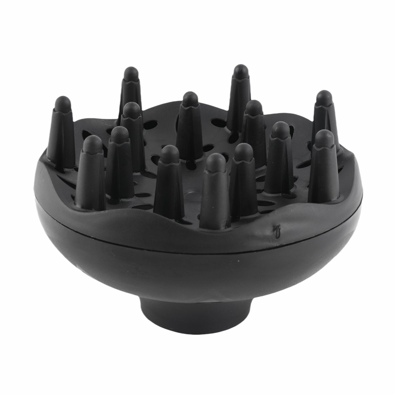 Универсальная насадка-диффузор для фена с насадкой 1,77 дюйма, черный цвет, для кудрявых и волнистых волос, равномерное высушивание и придание объема