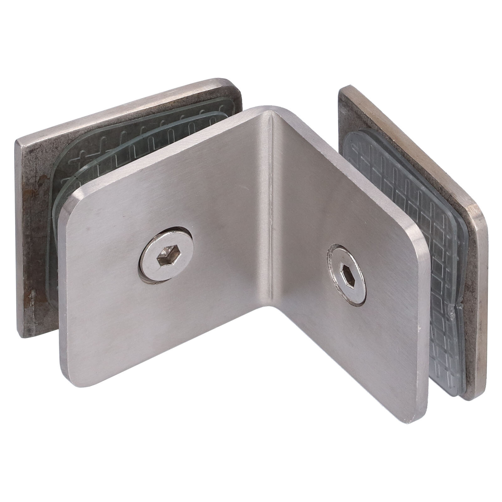 90 -градусный стеклянный зажим 304 Справа от нержавеющей стали правой лауреат для душа аксессуары для дверей