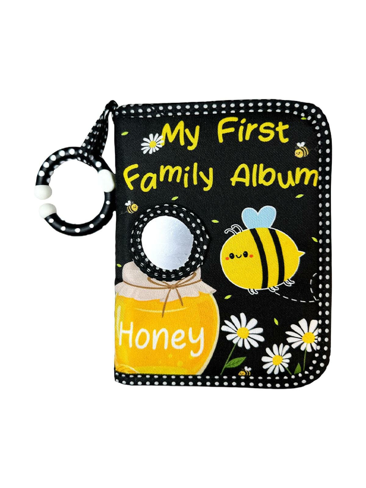 Детская Фотокнига с Рисунком Пчелы На Память с Зеркалом и Удобными Подвесными Кольцами