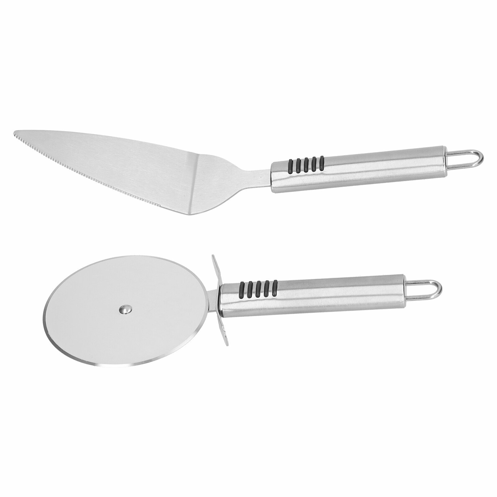Пицца резак 2pcs из нержавеющей стали процесс полировки