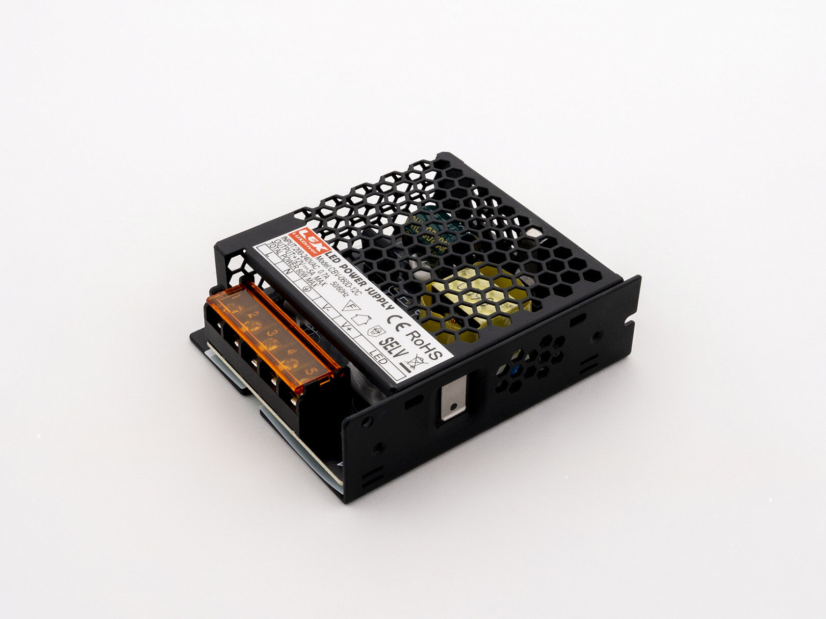 Блок питания для светодиодов LUXDriver 12 В 60 Вт, 5 А, для светодиодной ленты