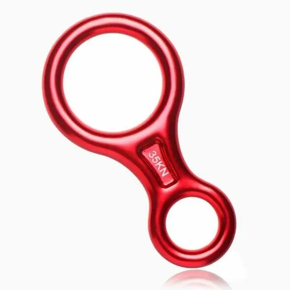 Страховочно-спусковое устройство восьмерка 35kN для скалолазания и альпинизма SRT