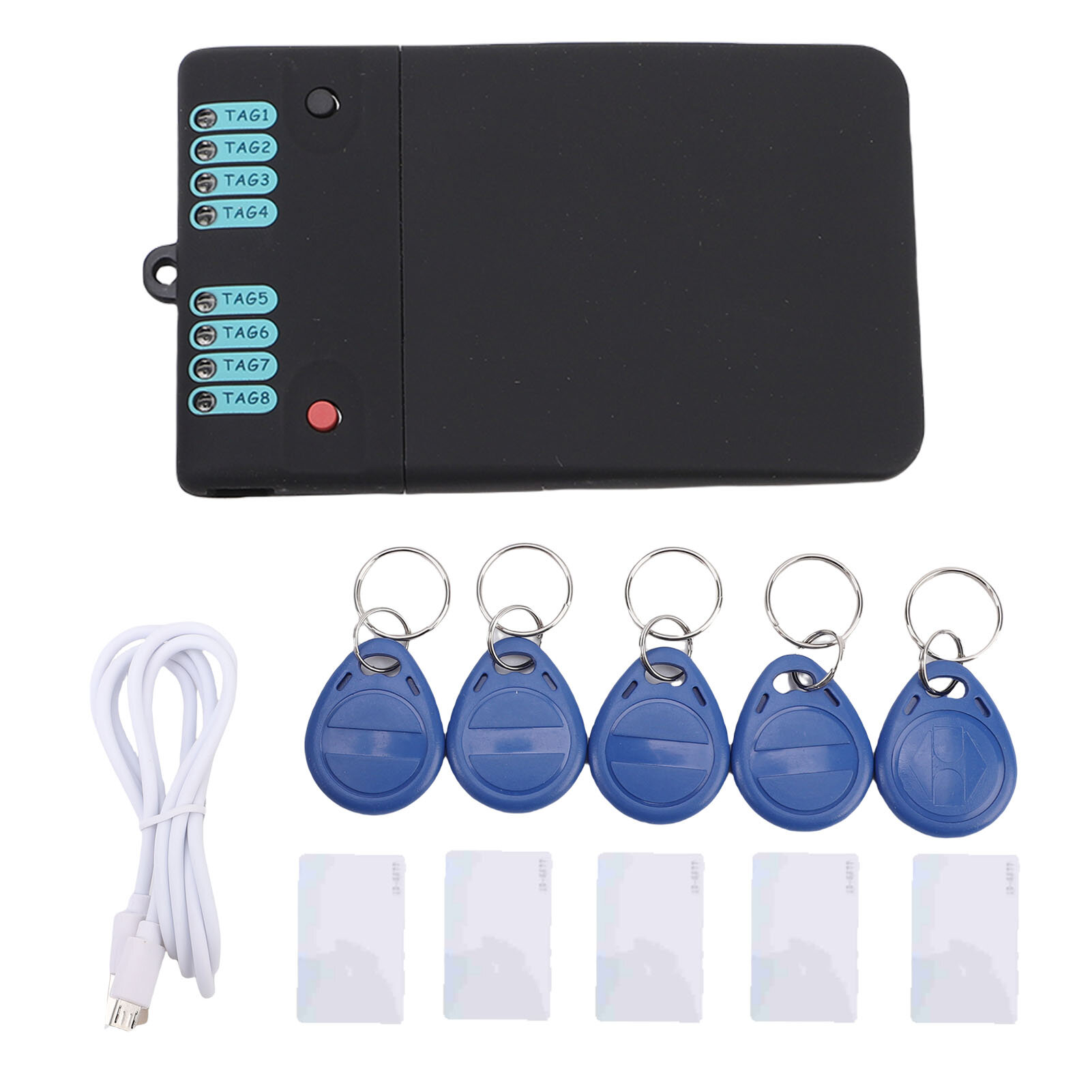Считыватель RFID-карт доступа 13,56 МГц, эргономичный дизайн, портативный NFC-копировальный аппарат, устройство для записи идентификационных карт, в комплекте 5 ключей и карт T5577.