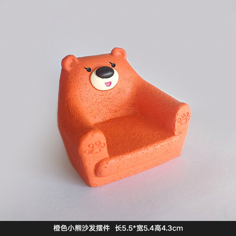 Кресло-качалка в виде лягушки, милый ручной работы орнамент для дома, настольный очаровательный автомобиль, DIY, модный маленький орнамент из смолы