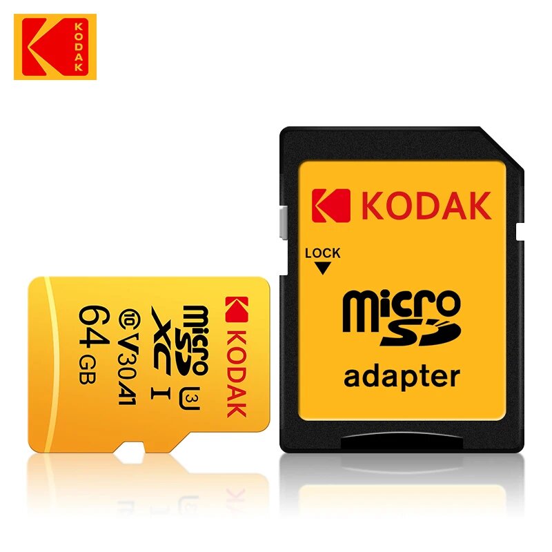 KODAK Micro SD карта памяти 32/64/128/256 ГБ 64 ГБ