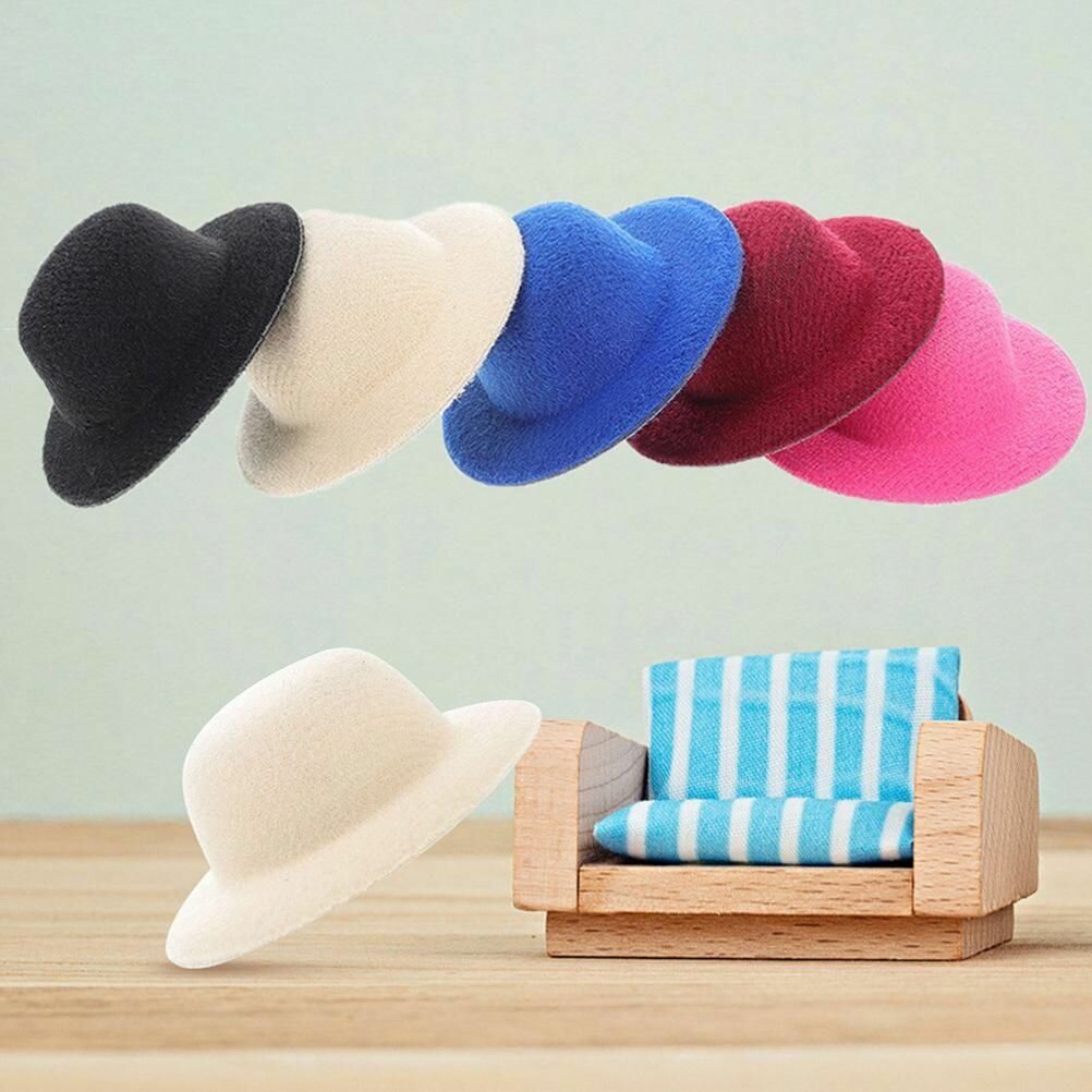 15 шт. миниатюрные декоры для шляп, компактные шапки, аксессуары для моделирования кукол, рукоделие