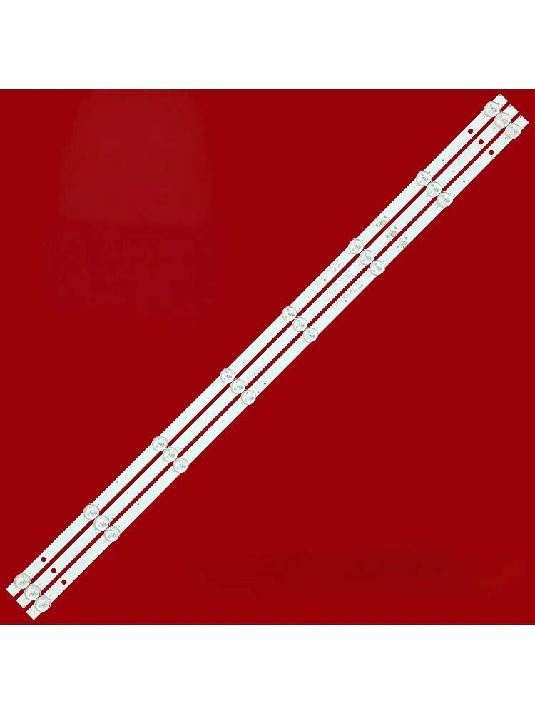 3шт. Подсветка DLED39.5MXY 3X8 0004 / JН-385LВ-3х8-JY для Bravis LE40DF5502 DEXP F40D7100M, F40F7000M/W