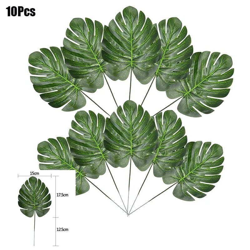 Искусственные тропические пальмовые листья CYZQ, 20/10 шт.