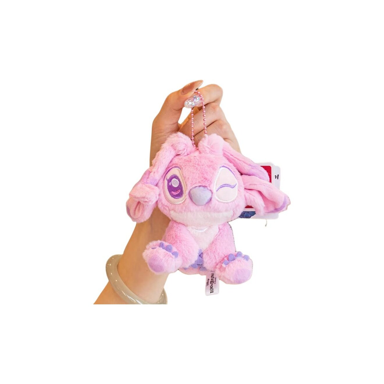 Aoger x Disney OJTelx Disney Стич Ангел С большими глазами мультяшные плюшевые брелки длина тела 12 см