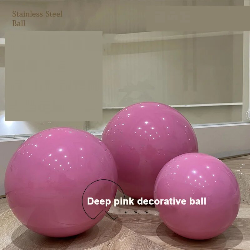 Декоративные шары розовые, Deep pink, 3 шт.