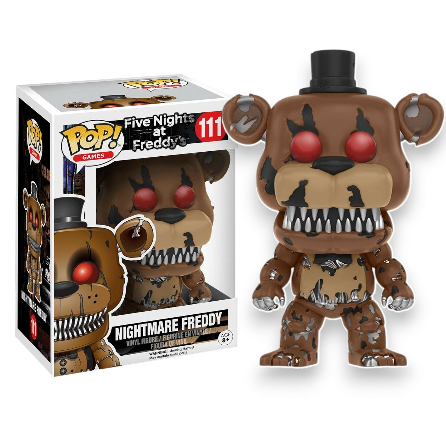 Фигурка Кошмарный Фредди как в игре "фнаф/Five Nights at Freddys" POP! от Funko 111 коллекционная