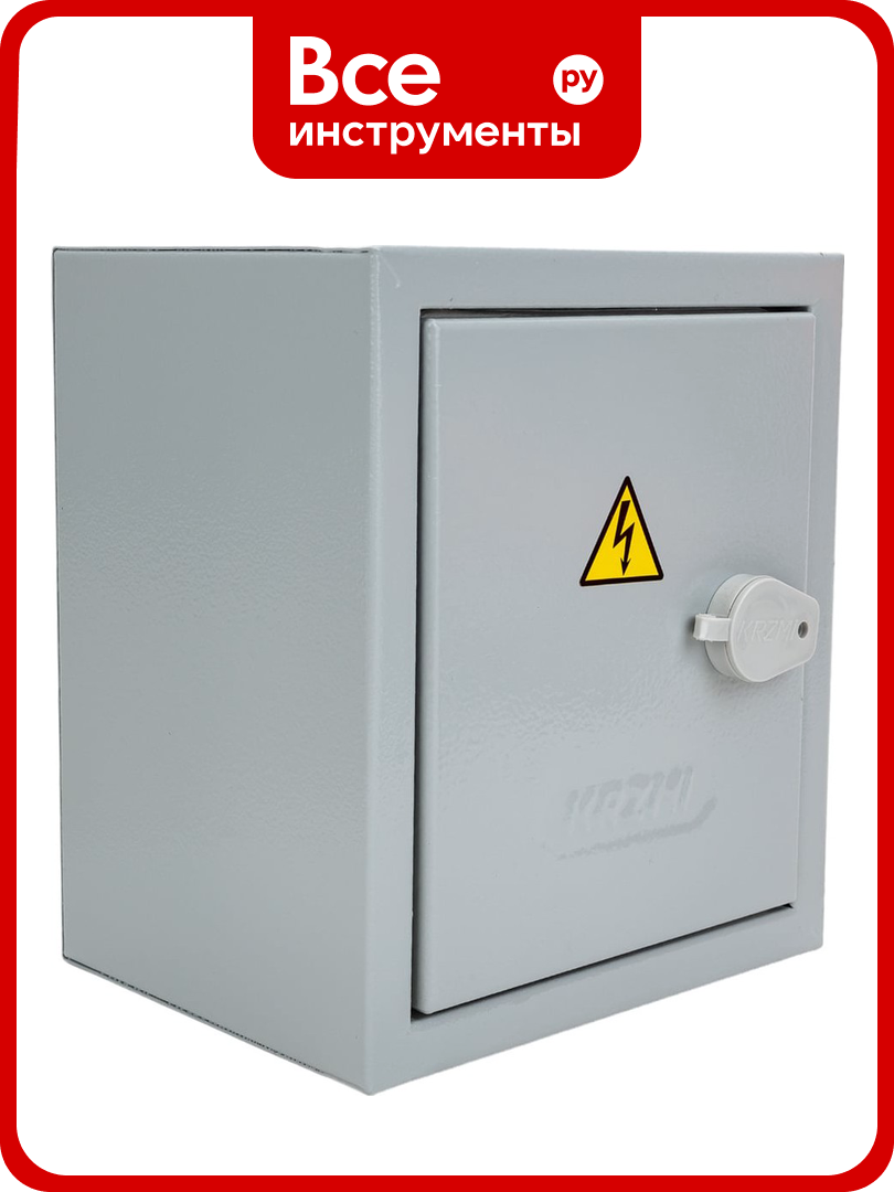 Корпус с монтажной панелью KRZMI ЩМП 200x175x135 IP54, 4651117990539, металлический корпус, навесной тип установки