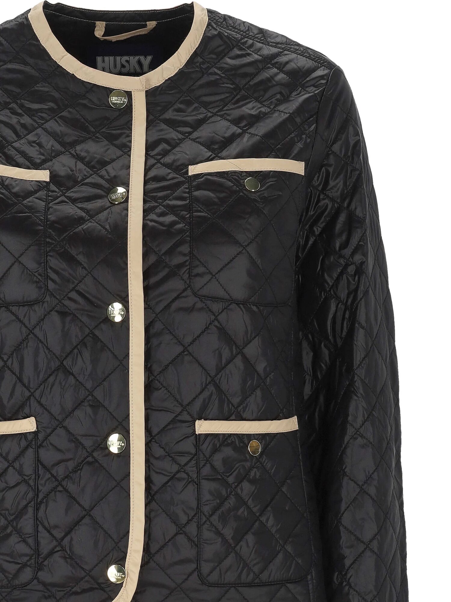 Куртка Husky Quilted contrast-trim jacket, размер 44 — фото 1