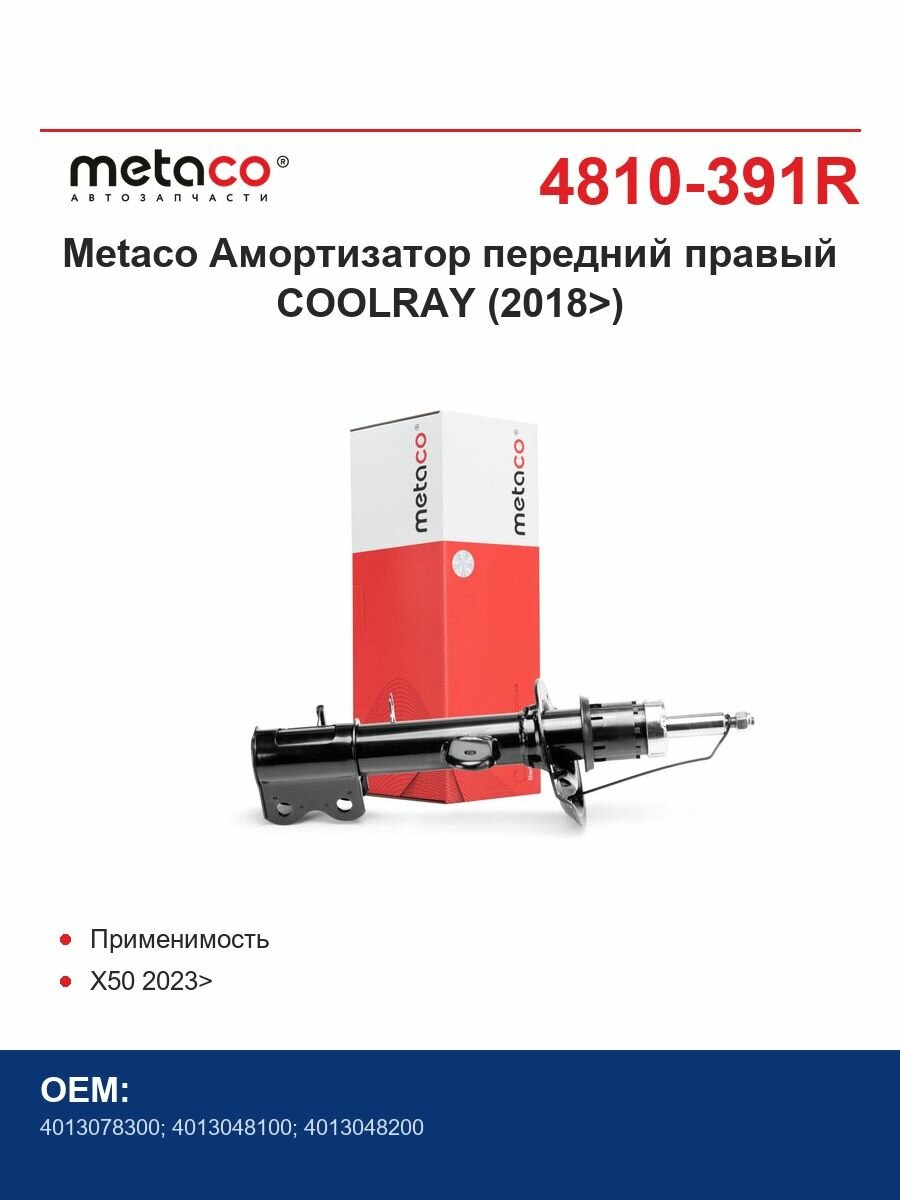 Metaco Амортизатор передний правый COOLRAY (2018>)