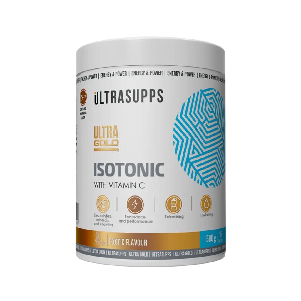 Ультрасаппс Ультра Голд Изотоник / Ultrasupps Ultra Gold Isotonic Exotic порошок со вкусом экзотический массой 500 г 1 шт