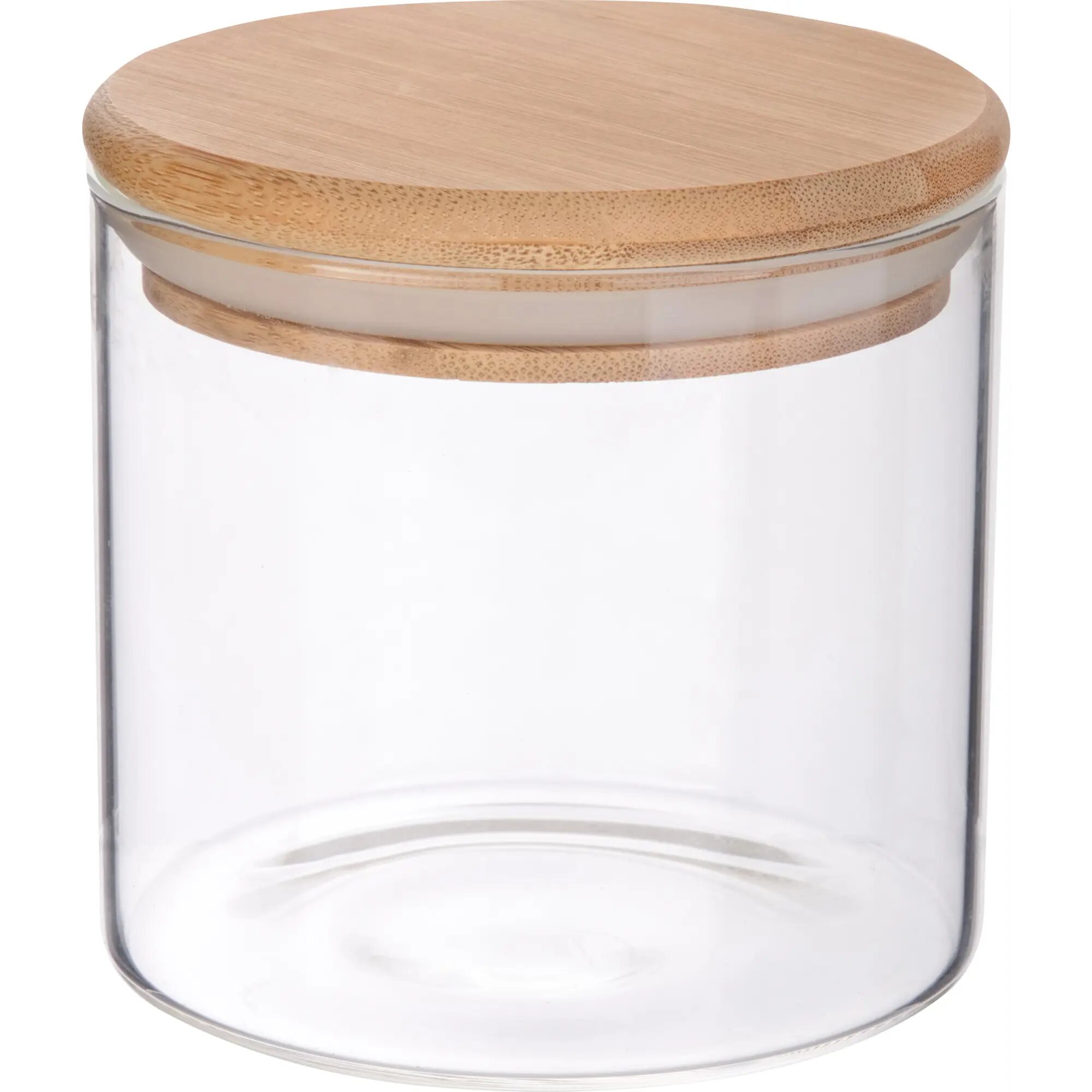 Mallony Bambu Банка для сыпучих продуктов 0.45 л стеклянная прозрачная для кухни