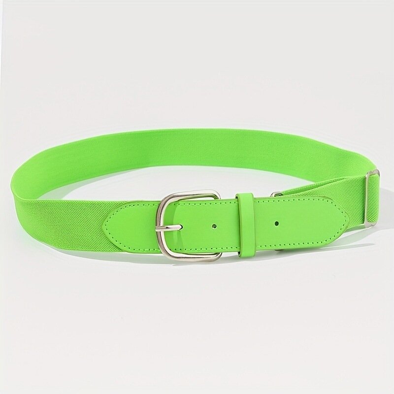 Пояс бейсбольный, эластичный, флуоресцентно-зеленый, 60-80см