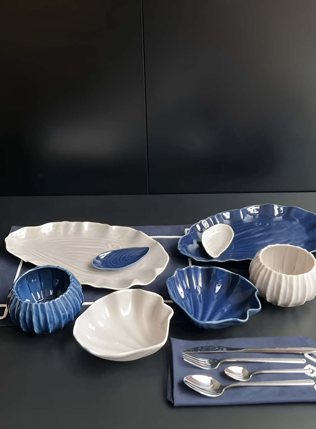 Салфетница Tkano, Pearl серого цвета из коллекции Sea treasures — фото 1