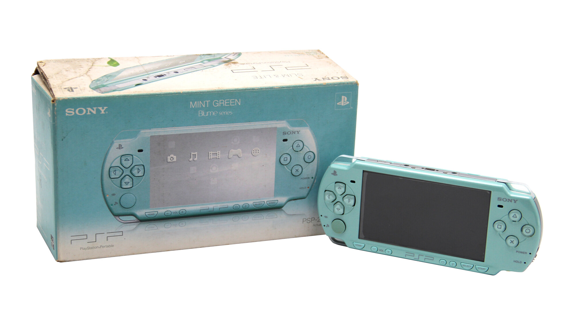 Игровая приставка Sony PSP 2006 Slim 64 Gb Mint Green В коробке