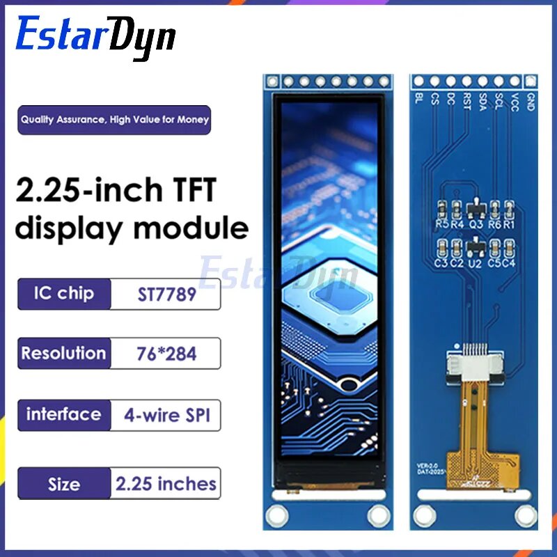 Estardyn 2,25-дюймовый цветной ЖК-модуль ST7789
