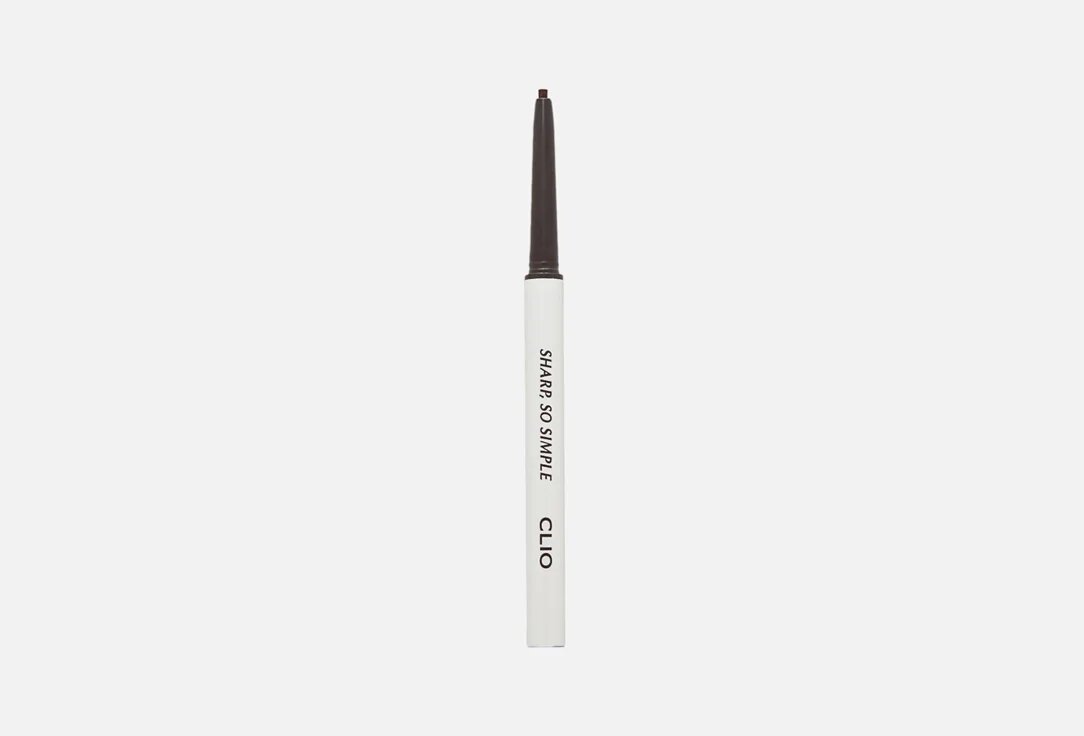 Водостойкий карандаш-подводка для глаз Clio Sharp, so simple, тон 03, Black brown, 0.14 г