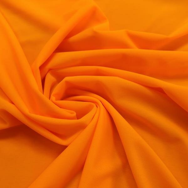 Ткань Бифлекс подкладочный Carvico 2160 Incas (яркий оранжевый) отрез 100*165см