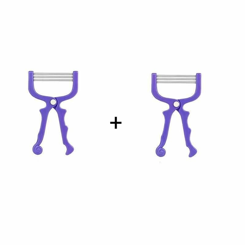 Эпилятор пружинка средство инструмент для удаления волос на лице и теле. Ручной эпилятор пружинка для волосфиолетовый-сиреневый