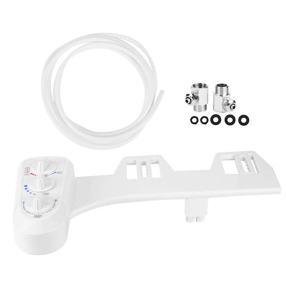 Насадка для биде с резьбой 3/8, двойная насадка для горячей и холодной воды, распылитель для унитаза и биде, стандарт ЕС