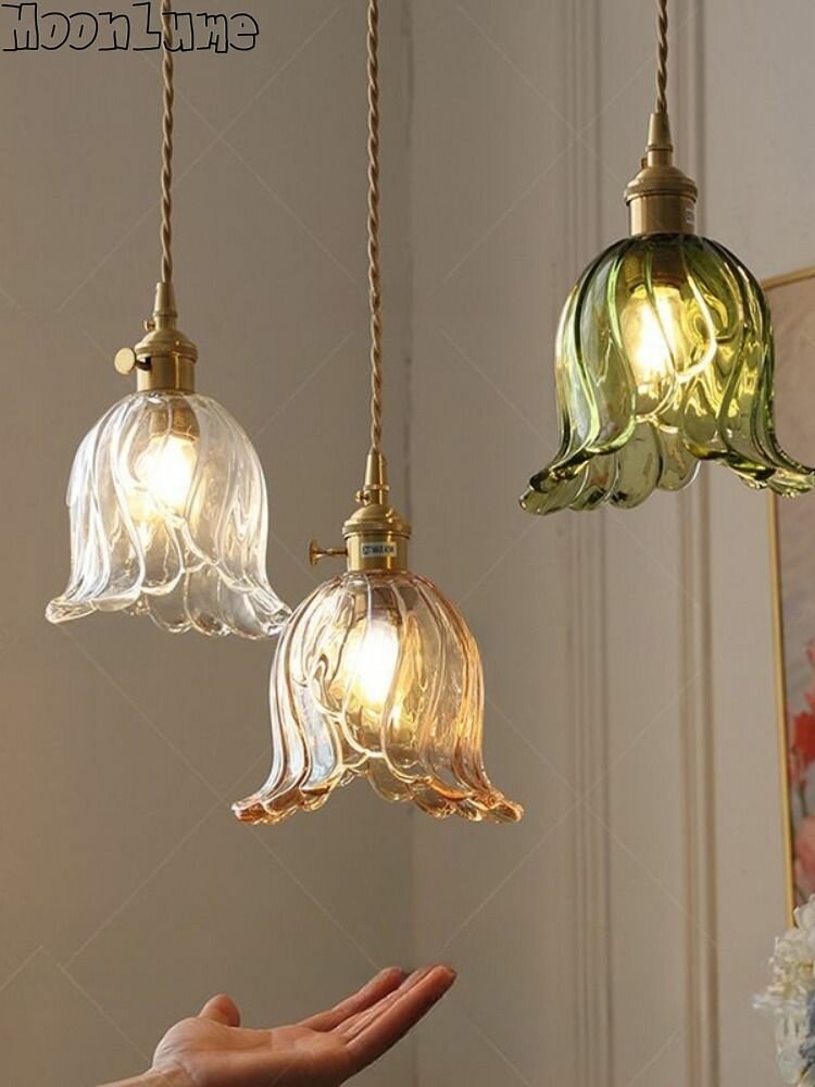 Люстра из латунного стекла