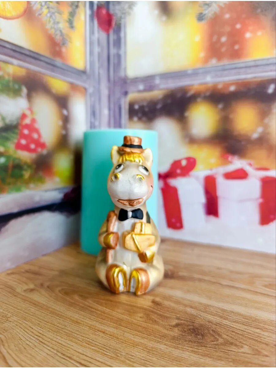 Силиконовая форма "Конь в шляпе"