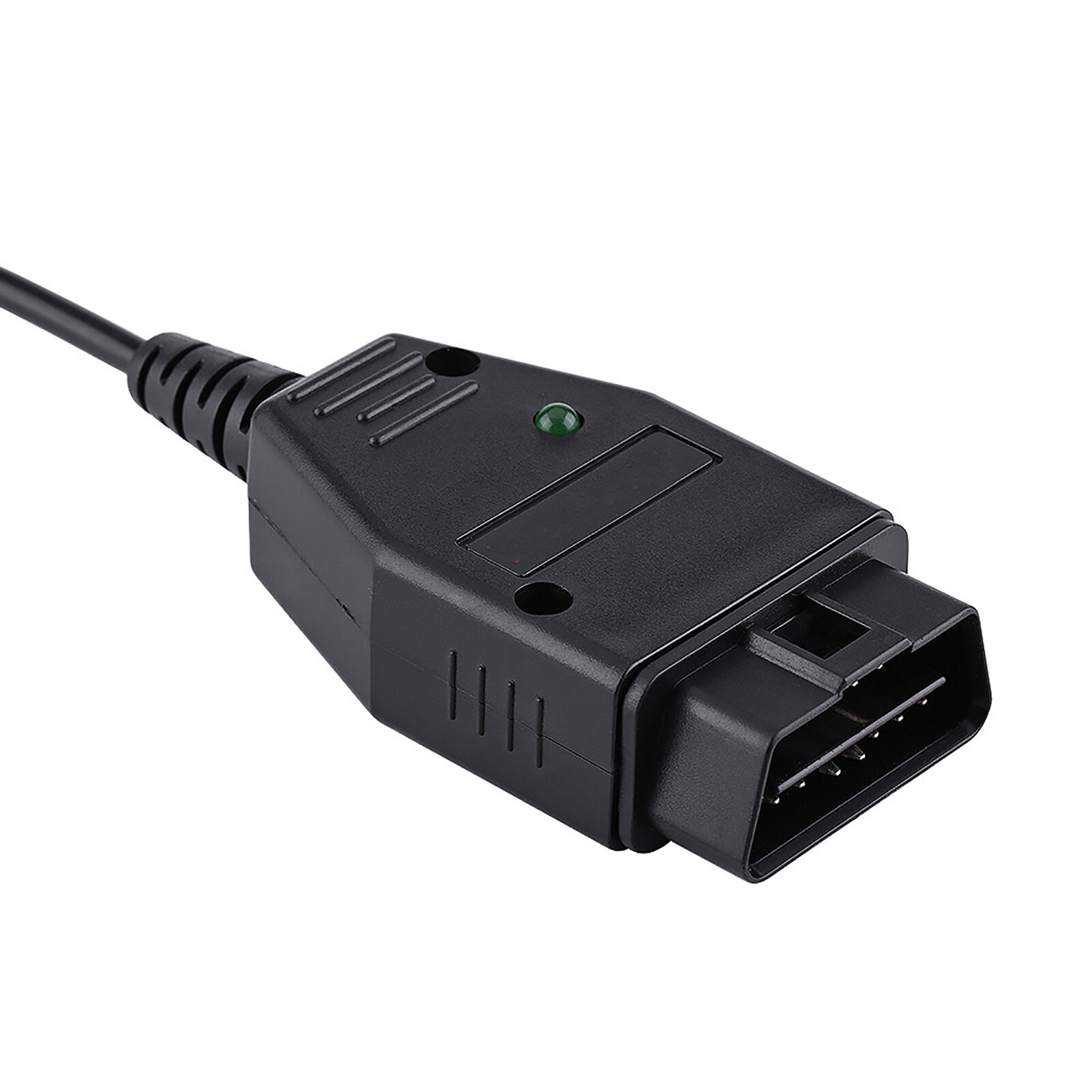 Кабель для диагностики OBD2 VAG-K+CAN длиной 1.4m/55inch для автомобилей Audi, Skoda, VW: корректировка одометра, чтение кода доступа, программирование ключей, сброс подушки безопасности, активация TV MMI, работа с CAN и K-Line, поддержка блоков