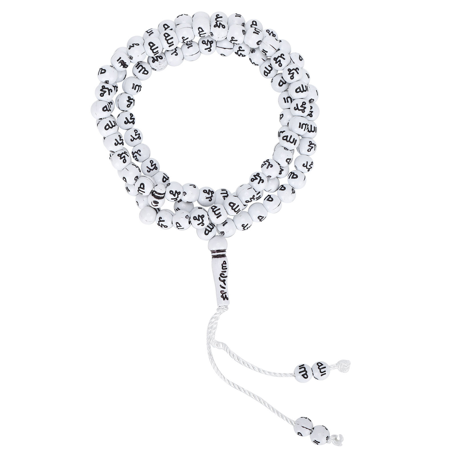 Мусульманские четки, исламская молитва, 99 гран, смола, Священное Писание, позолота, религиозная статья, белый цвет