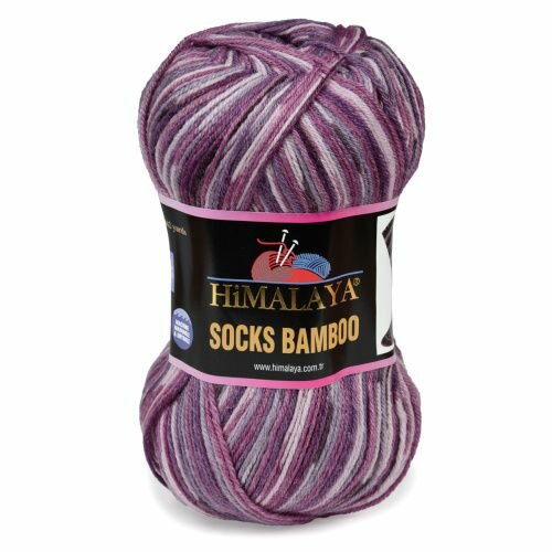 Пряжа Himalaya Socks bamboo цвет 120-02 (100г/400м, упаковка 5 мотков)