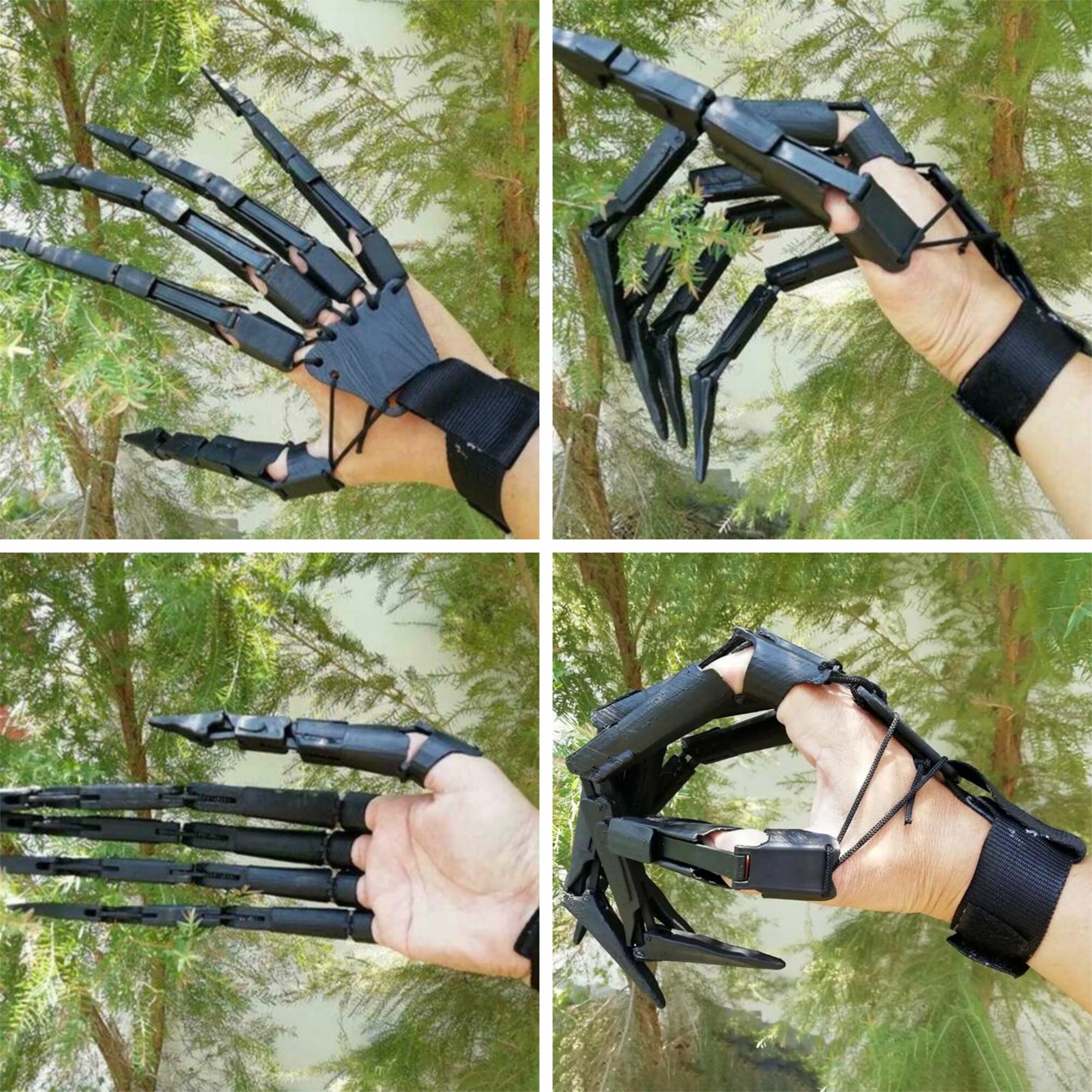 Аксессуар для фигурок, Механическая рука игрушка, пара механические пальцы маскарадные когти