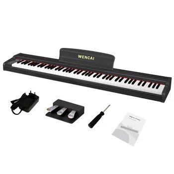 Цифровой рояль bluetooth 88 клавиш, Три педали. черн, BL-580