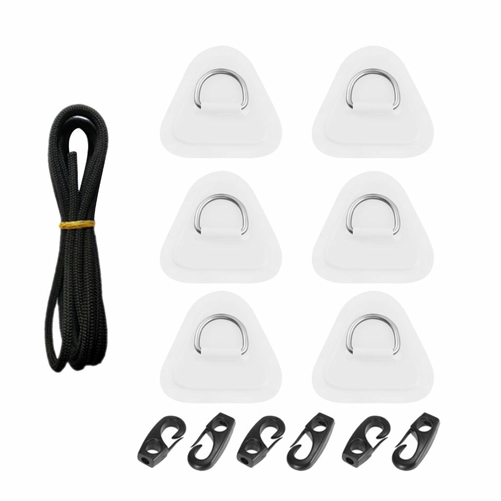 Запчасти для каяка, байдарки, Крепление весла с D-образным кольцом - белое, 1 комплект